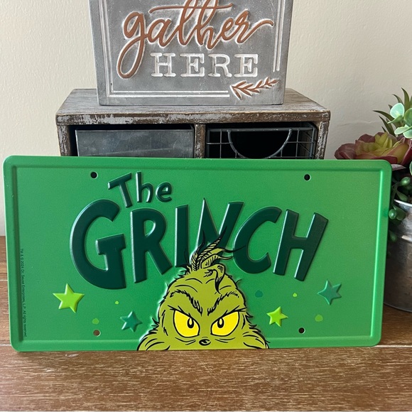 The Grinch | Holiday | New The Grinch Decorative Metal 2 Sign | Poshmark